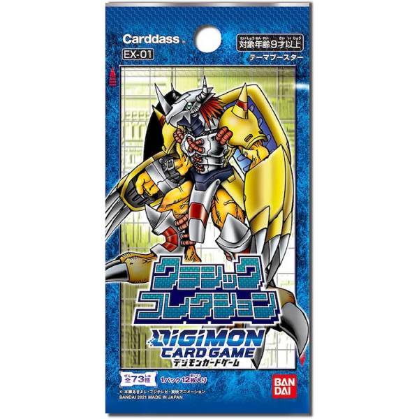 Digimon Card Game Theme Booster Classic collection EX-01 12 PACKS BOX ...