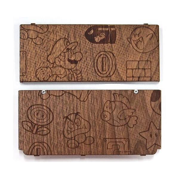 Buy Nintendo New 3DS Cover Plates No.024 Mario Monogram Wood - Used ...