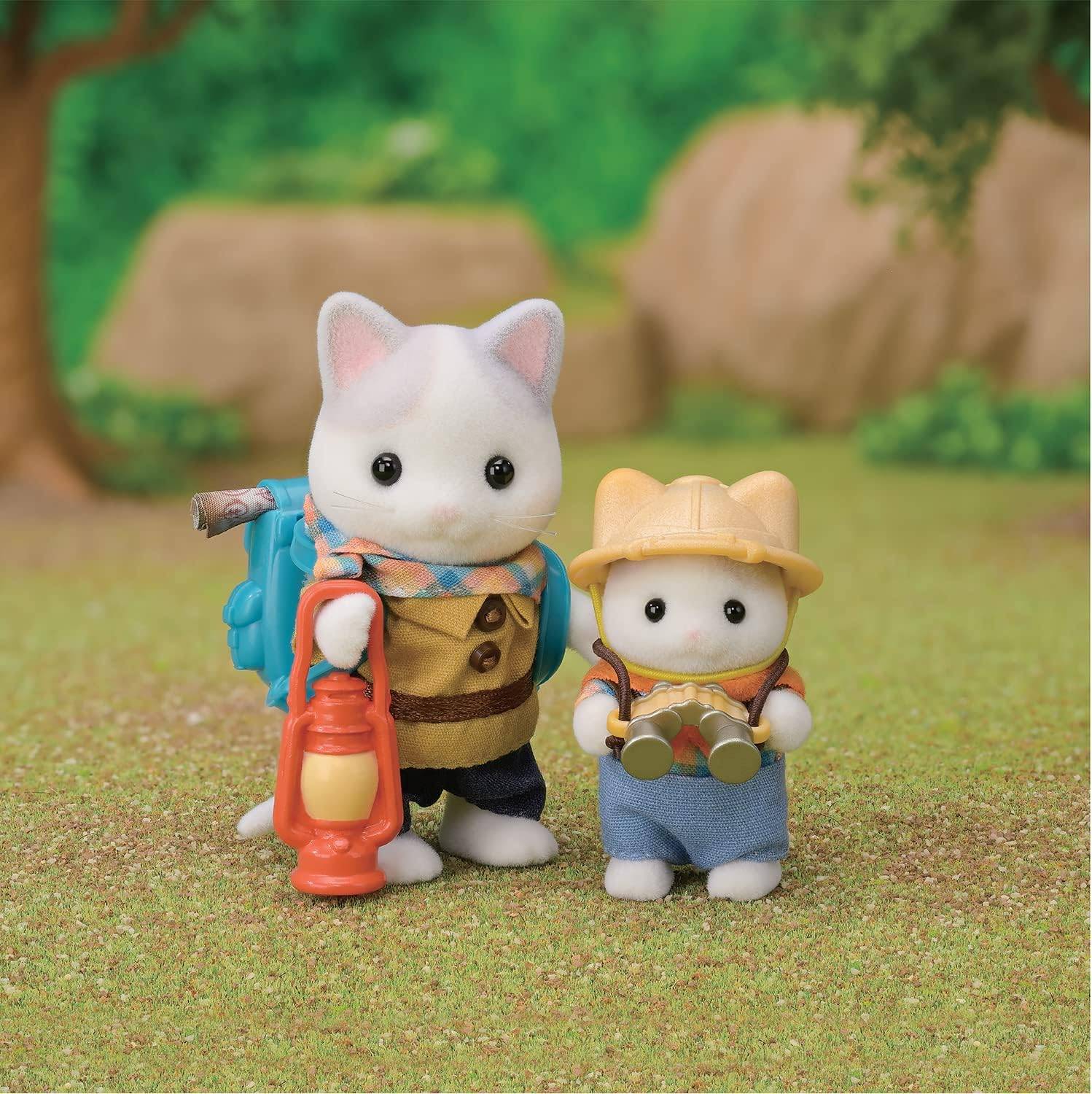 Sylvanian Families: Doki Doki Exploration Set - Latte Cat Siblings ...