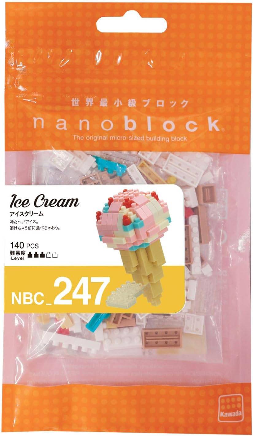 Nanoblock: Food Series - Ice Cream (140 Pieces) [Kawada] - Nin-Nin-Game.com