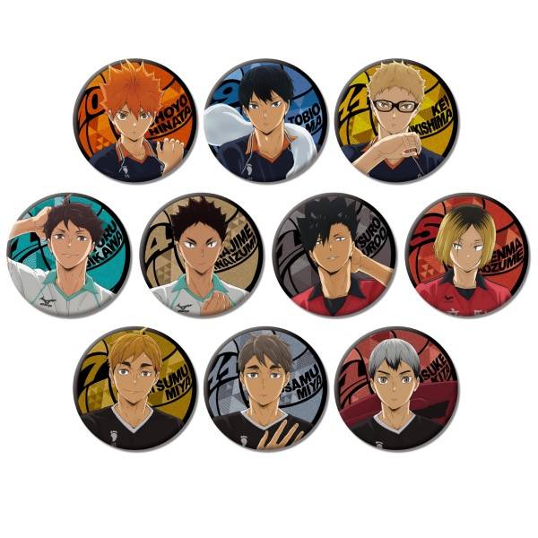Haikyuu!!: Glitter Can Badge Collection (Box of 10) [Ensky] - Nin-Nin ...