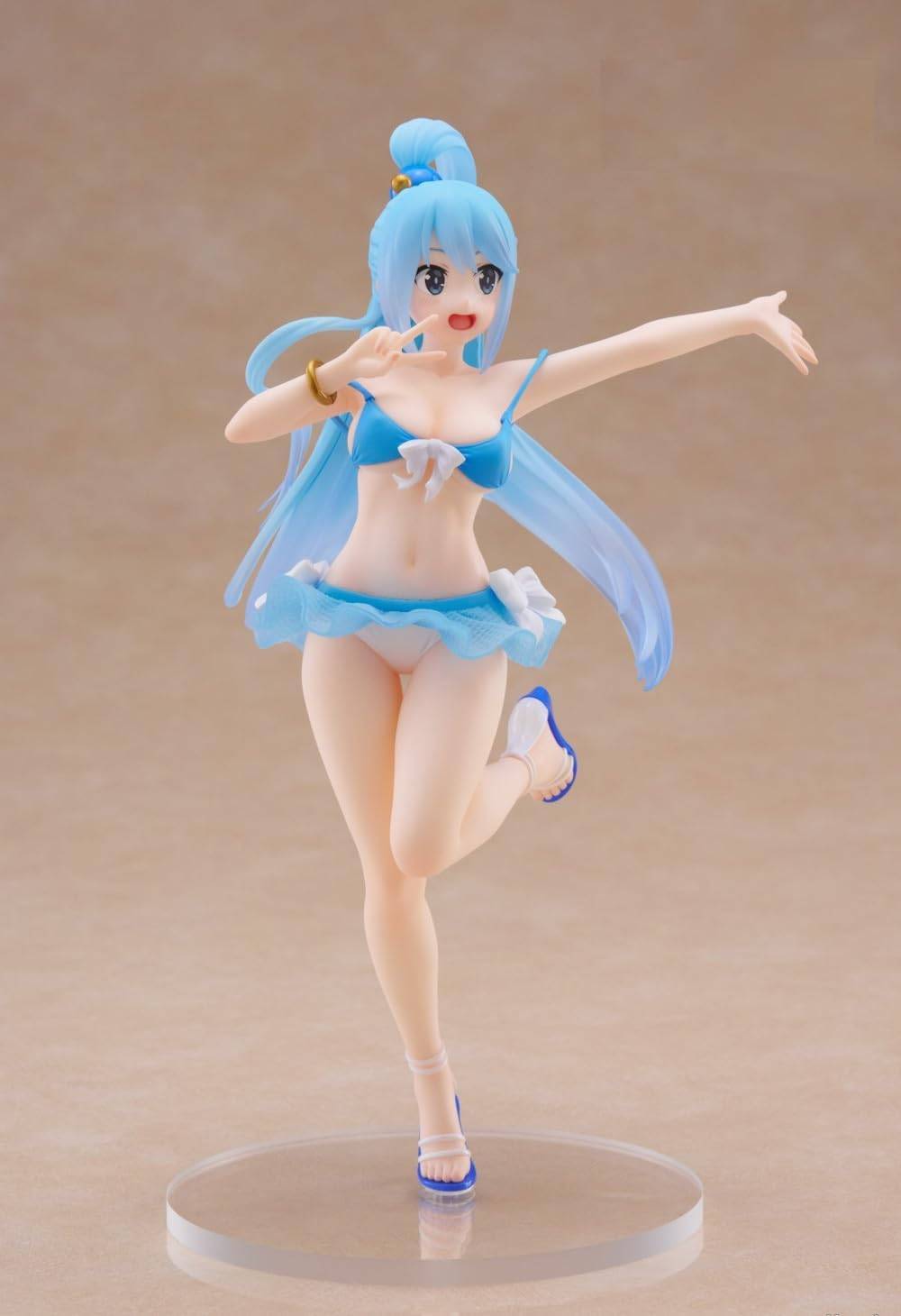 Coreful Figure: KonoSuba - Aqua (Swimsuit Ver.) (2nd Hand) [Taito] - Nin-Nin-Game.com