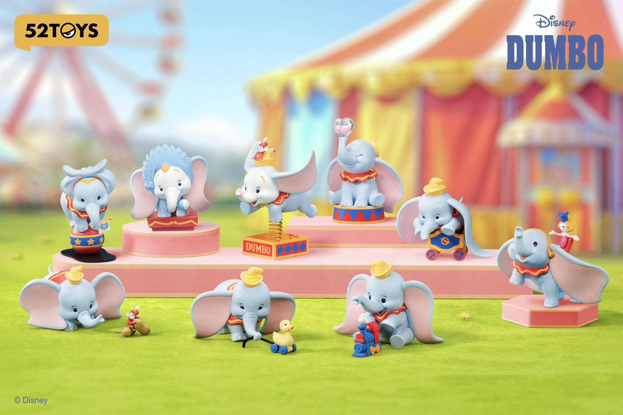 Blind Box: Disney - Dumbo Happy Times (8 Packs Box) [52Toys] - Nin-Nin-Game.com
