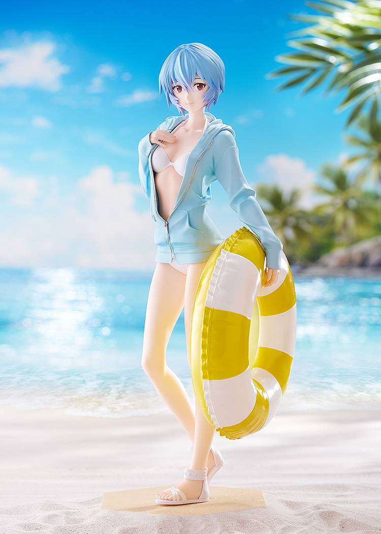 POP UP PARADE: Evangelion - Rei Ayanami (Beach Queens Ver.) (L Size) (Limited Edition) [Good ...