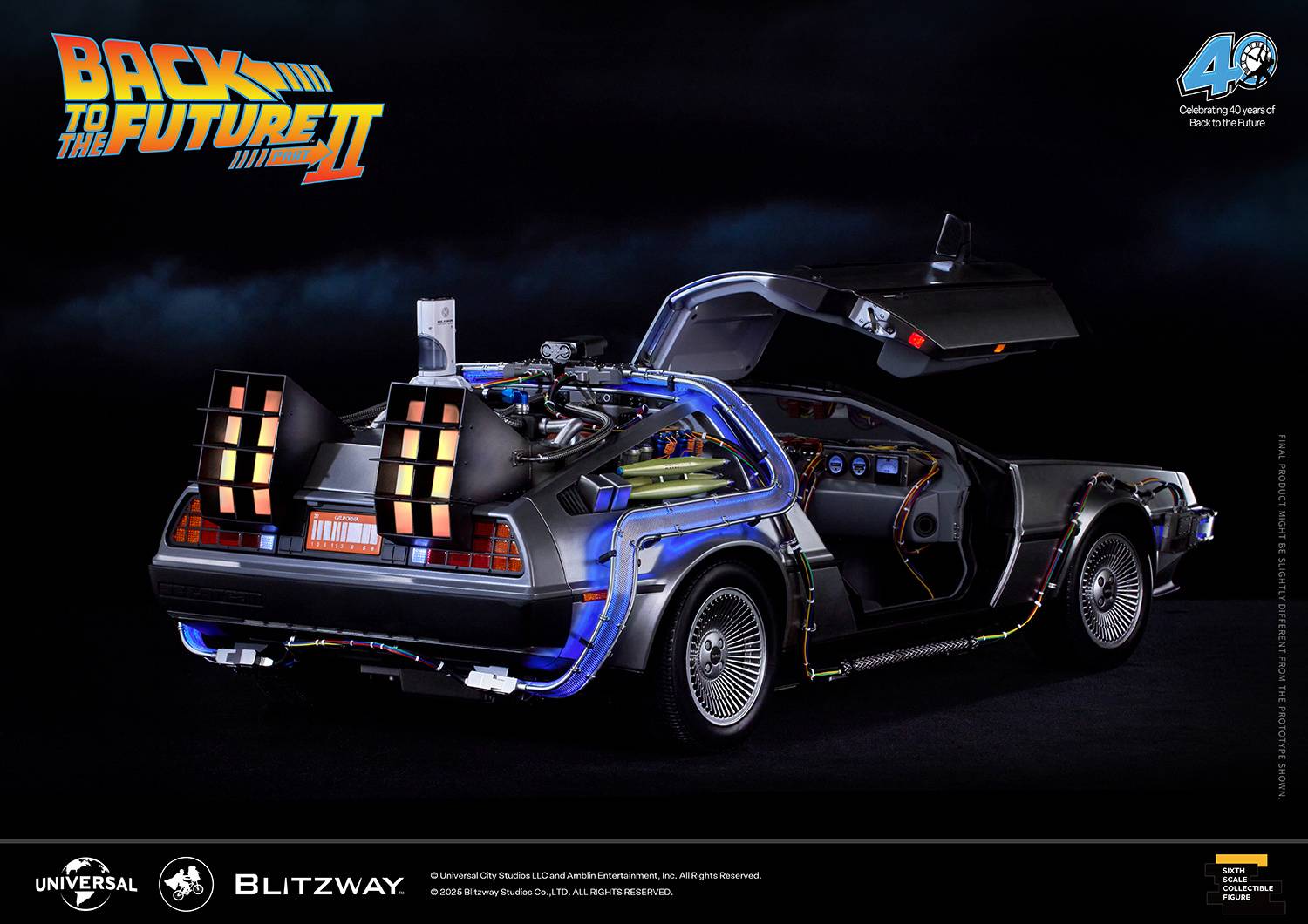 Back to the Future Part 2: DeLorean Time Machine 1/6 (With Bonus ...