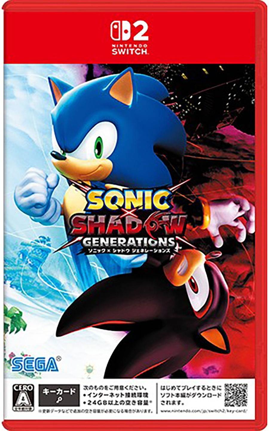 Sonic x Shadow Generations (Multi-Language) (Game Key Cart) [Switch 2 ...