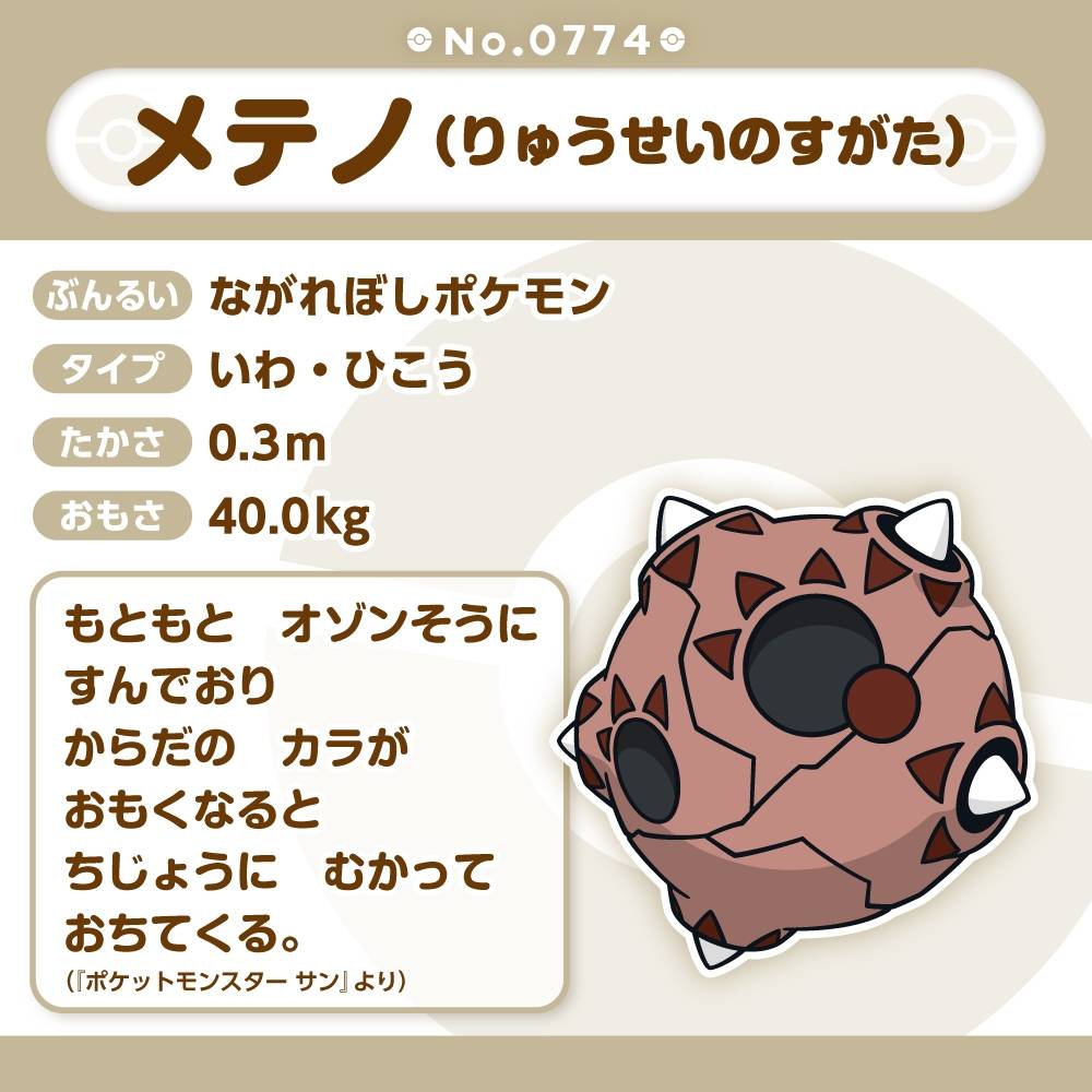 Pokémon: Pokémon Fit - 774 - Minior (Meteor Form) [The Pokémon Company ...
