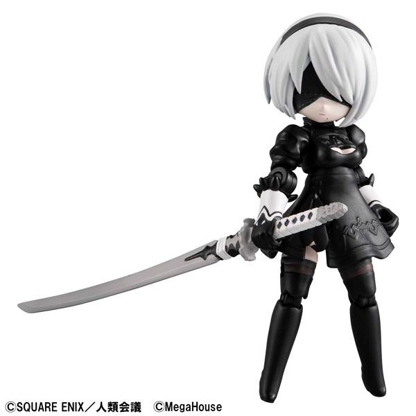 NieR Automata Ver1.1a: 2B (YoRHa No.2 Type B) - Desktop Army [Megahouse ...