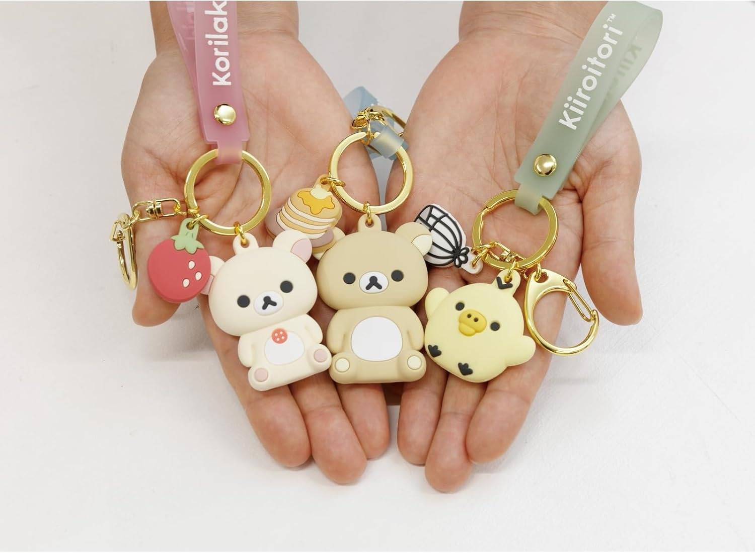 Rilakkuma: Mascott Keychain - Korilakkuma [San-x] - Nin-Nin-Game.com