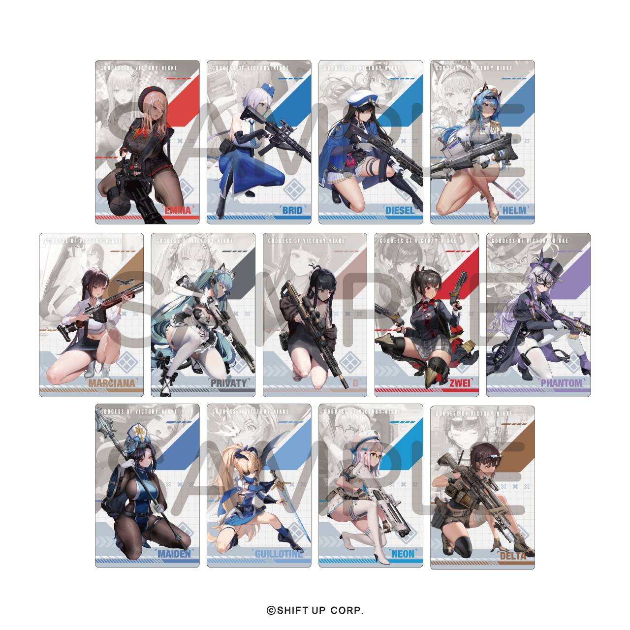 Goddess of Victory NIKKE: Gun Girl Metal Card Collection Vol.3 (10 Packs Box) [Algernon Product ...