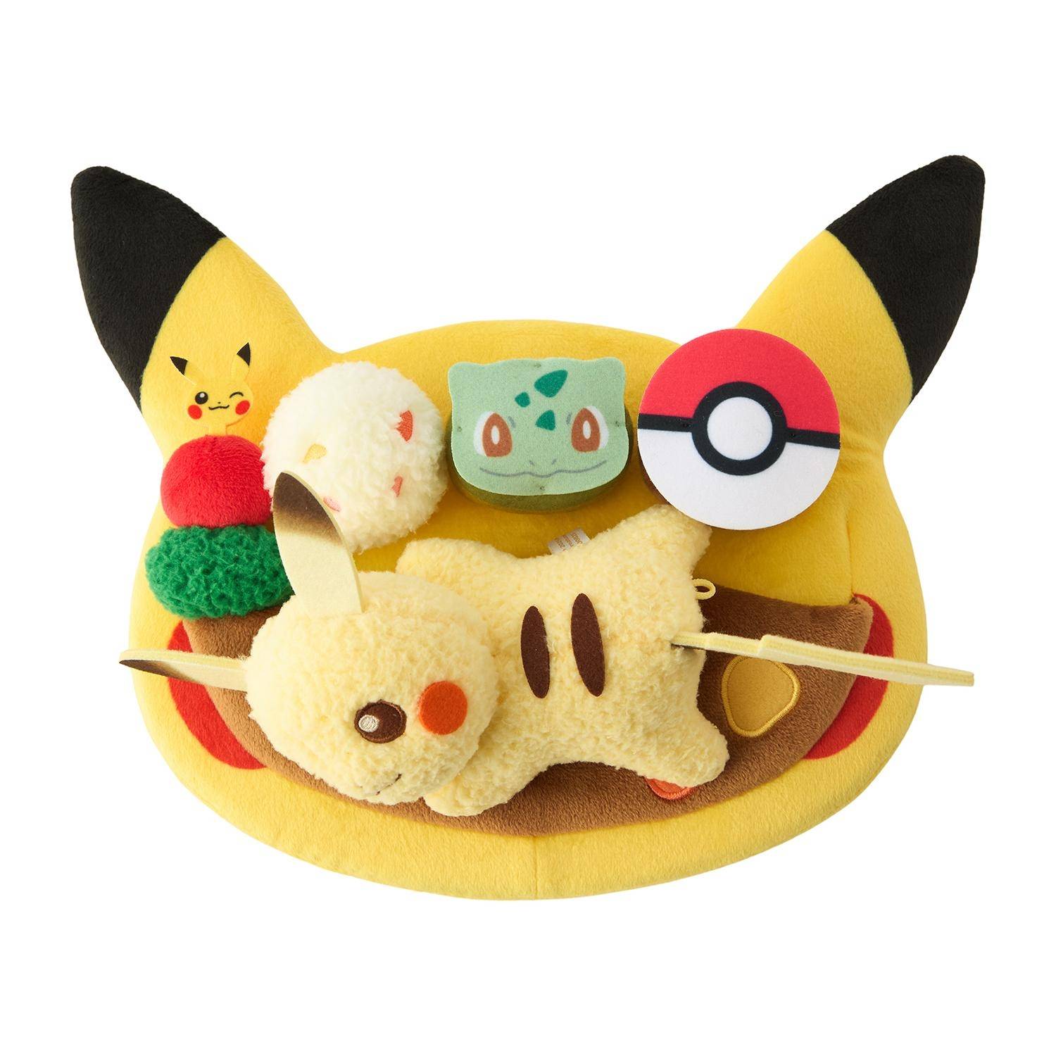 Pokémon: Pokémon Cafe & Pikachu Sweets - Pikachu Rice Plate Plush Toy ...