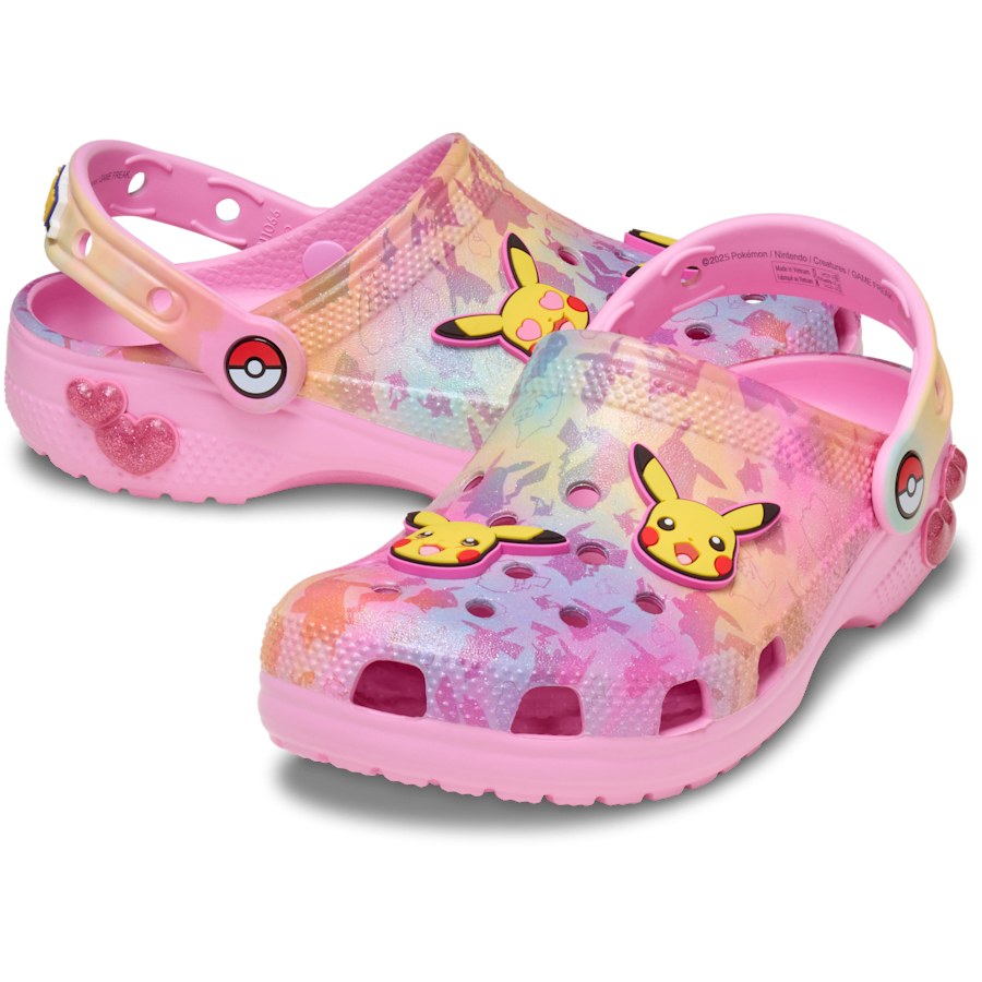Crocs x Pokemon: Classic Clog - Kids Pikachu Pink Ver. (19cm) [Crocs ...