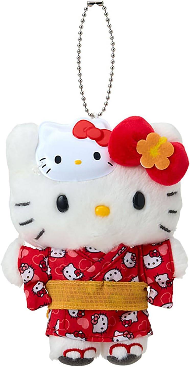 Sanrio Characters: Plush Mascot Keychain - Hello Kitty (Summer Festival ...