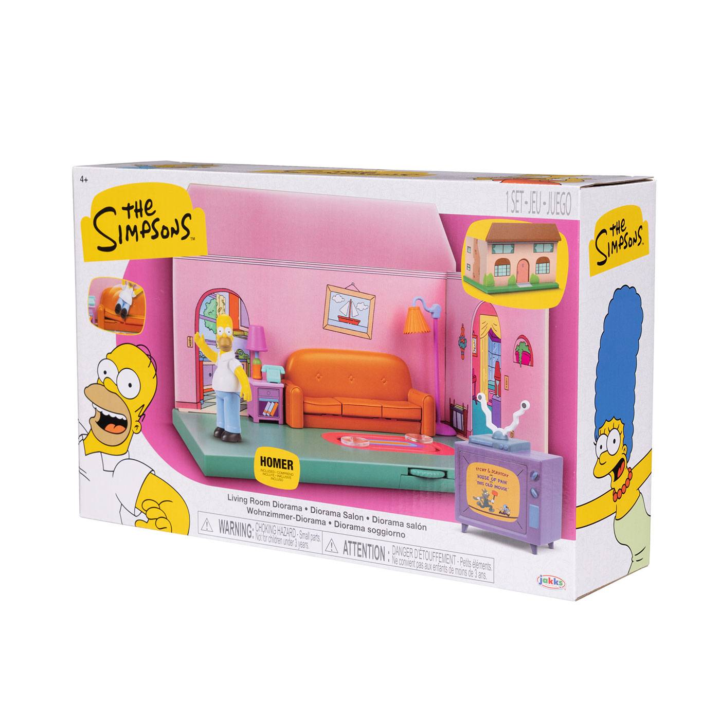 The Simpsons: 2.5 Inch Figure / Diorama - The Simpsons Living Room ...