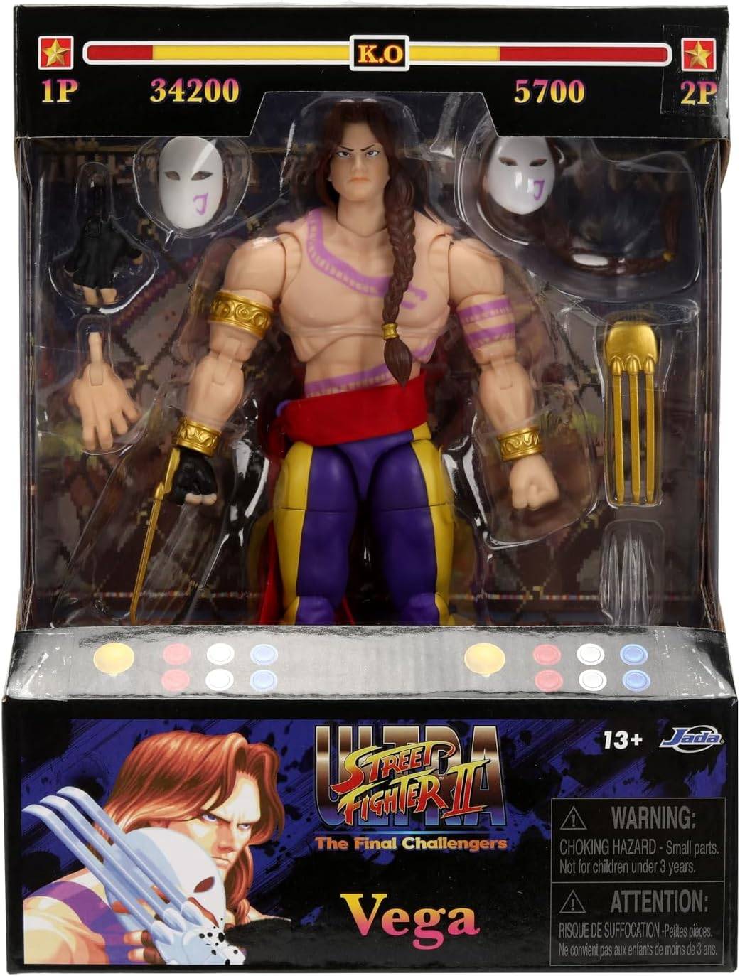 Street Fighter II: Vega 1/12 (Action Figure) [Jada Toys] - Nin-Nin-Game.com
