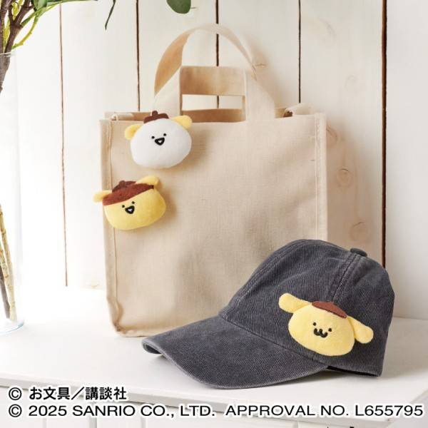 Sanrio Characters x Obungu to Issho: Mofu Mofu Plush Badge - Pudding ...