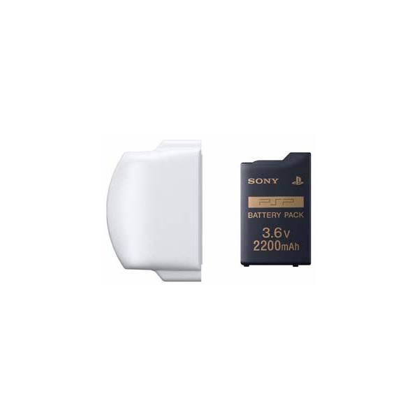 Buy PSP 3000 Battery Pack 3.6V 2200mAh + Battery Cover (Pearl White ...