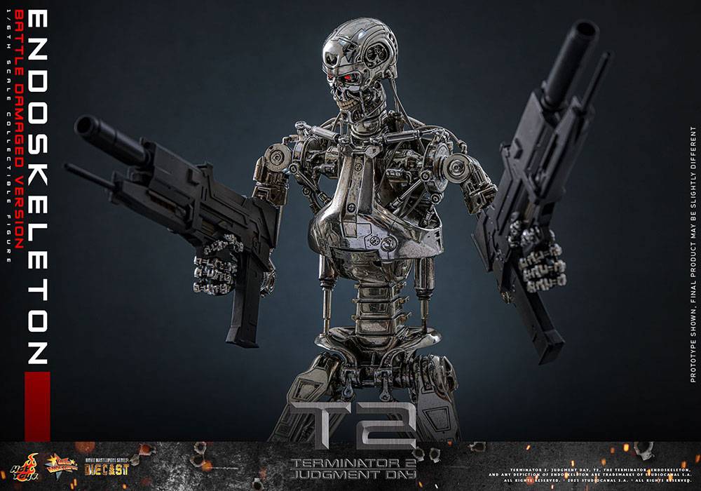 Movie Masterpiece DIECAST: Terminator 2 - Terminator's Endoskeleton ...