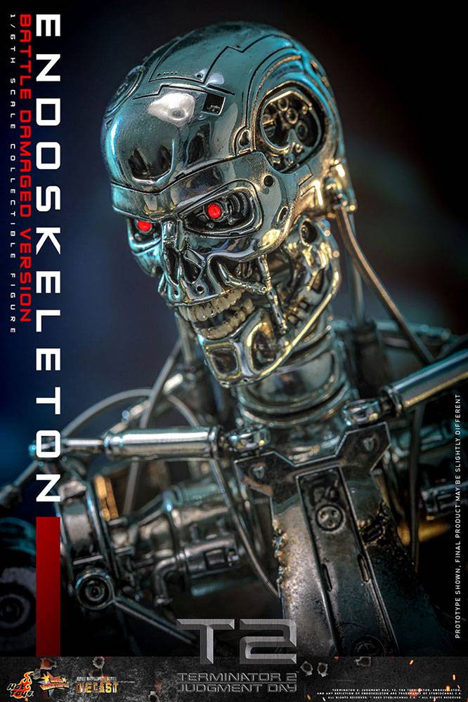 Movie Masterpiece DIECAST: Terminator 2 - Terminator's Endoskeleton ...