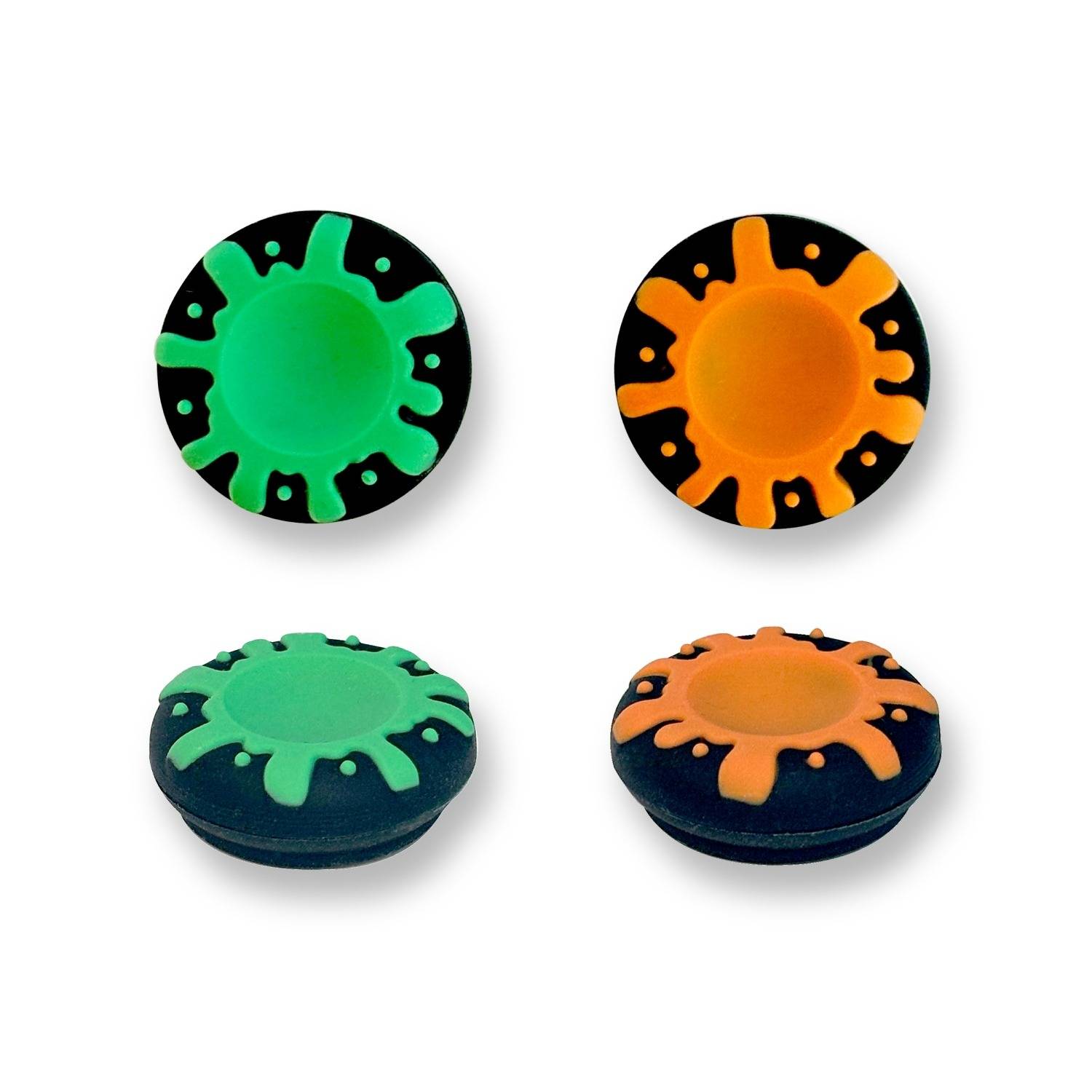 Nintendo Switch 2: Analog Stick Cover - Ink Green & Orange [ALLONE ...