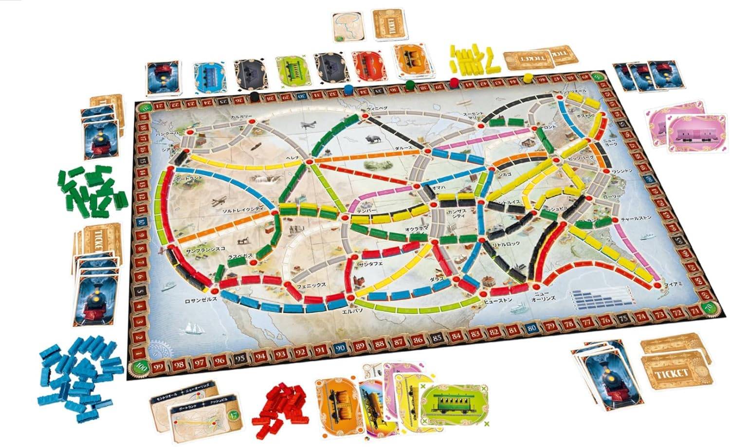 Board Game: Ticket to Ride - America (2025 Edition) [HobbyJapan] - Nin ...