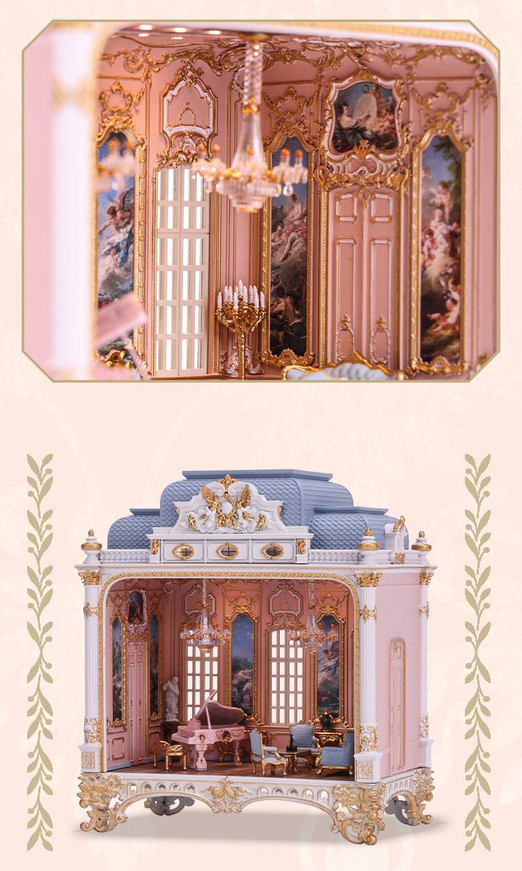 1/64 Dollhouse: Miniature Room - Floria Rose Hall [ZHENMU] - Nin-Nin ...