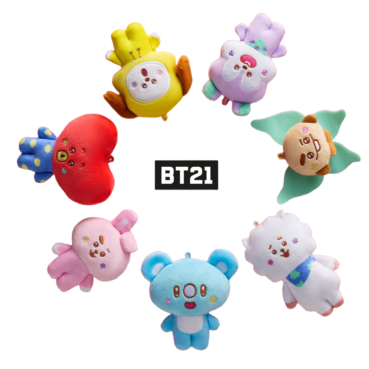 Shokugan: BT21 Friends Fuwa Fuwa Mascot & Gum Vol.4 (10 Packs Box ...