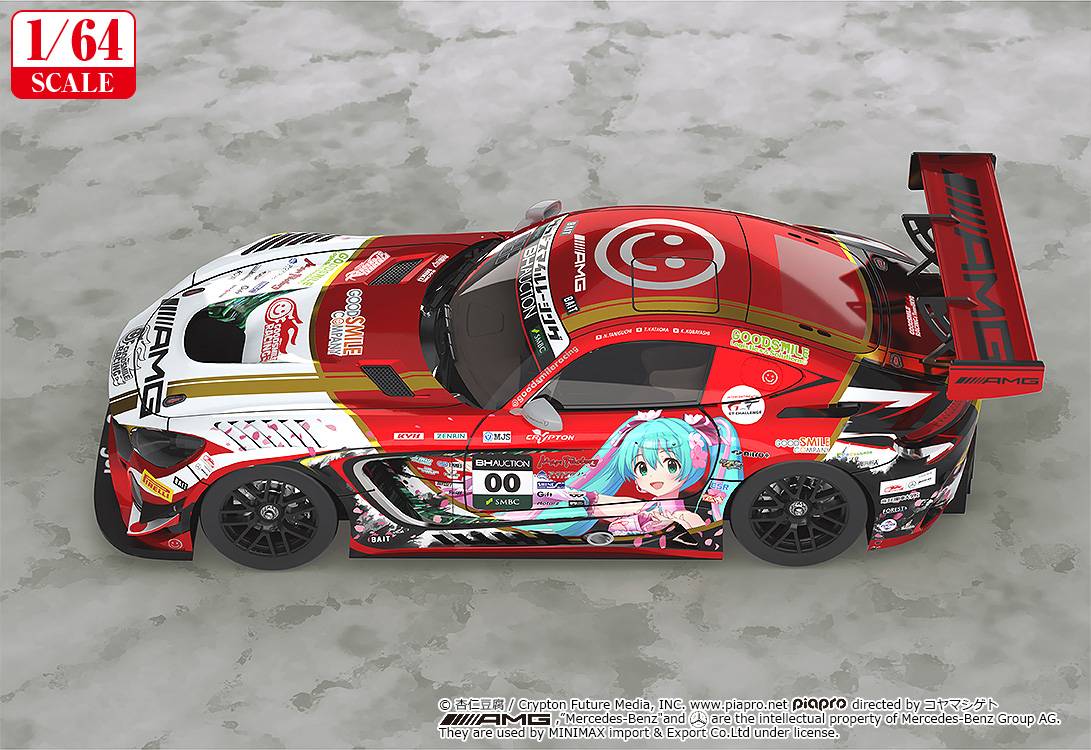 Hatsune Miku GT Project 1/64: Mercedes AMG Team Good Smile 2019 ...