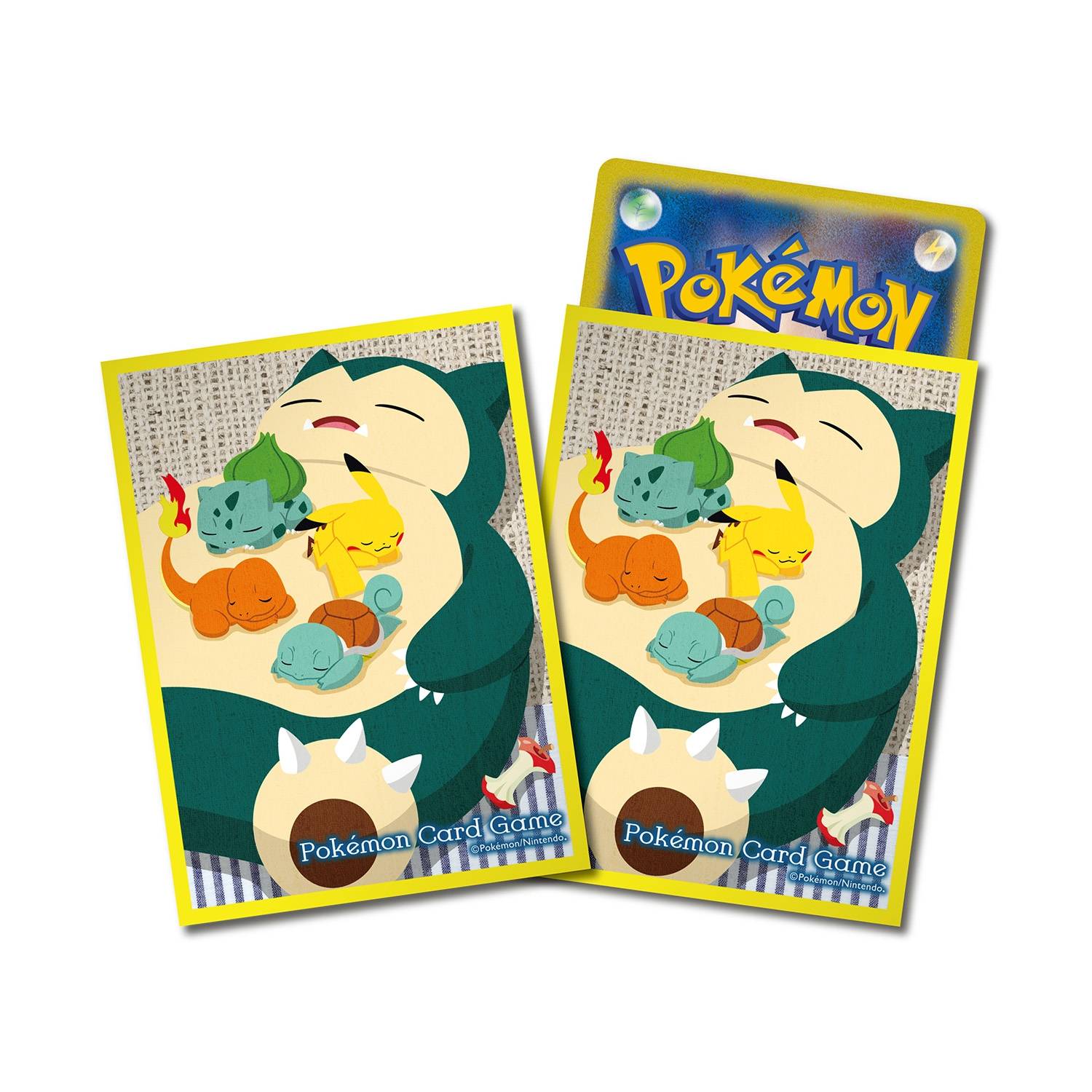 Pokémon Card Game: Snorlax Deck Shield - 64 Sleeves (Yellow) (Limited ...