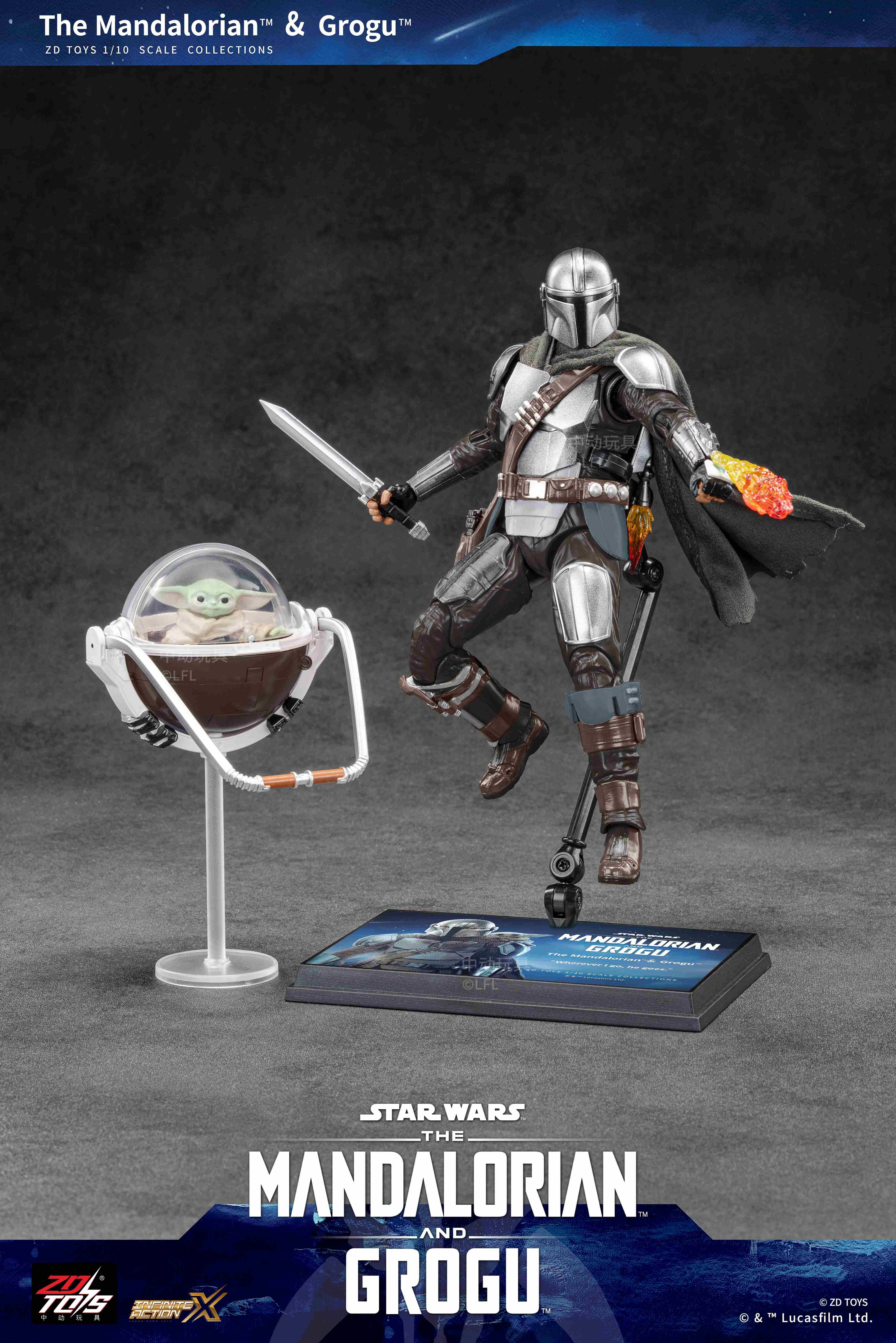 Star Wars: The Mandalorian & Grogu 1/10 - Infinity Action X Series [ZD ...